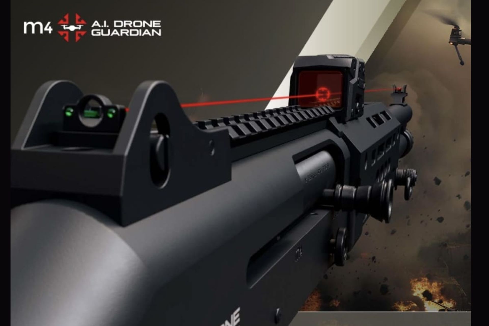 Benelli introduces A.I Drone guardian last born of iconic M4 family as solution against UAV ...